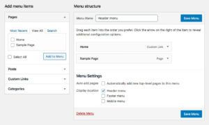 Wp Adding menu's to your WordPress theme - Since1979